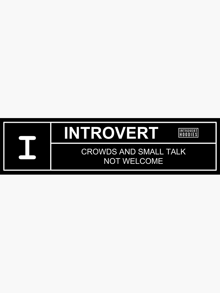 "Introvert Movie Rating" Sticker for Sale by skullcap73 | Redbubble