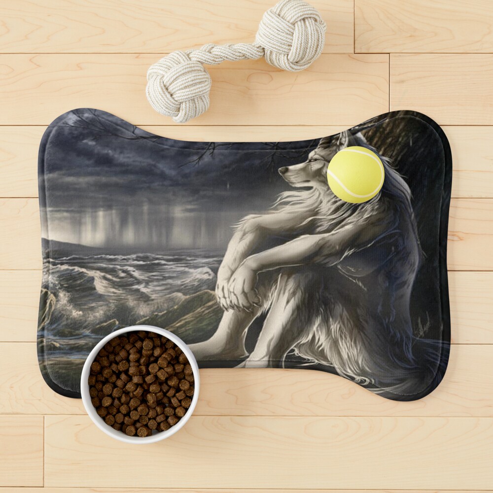 "emo white wolf sitting sad meme" Mounted Print for Sale by crabwon ...