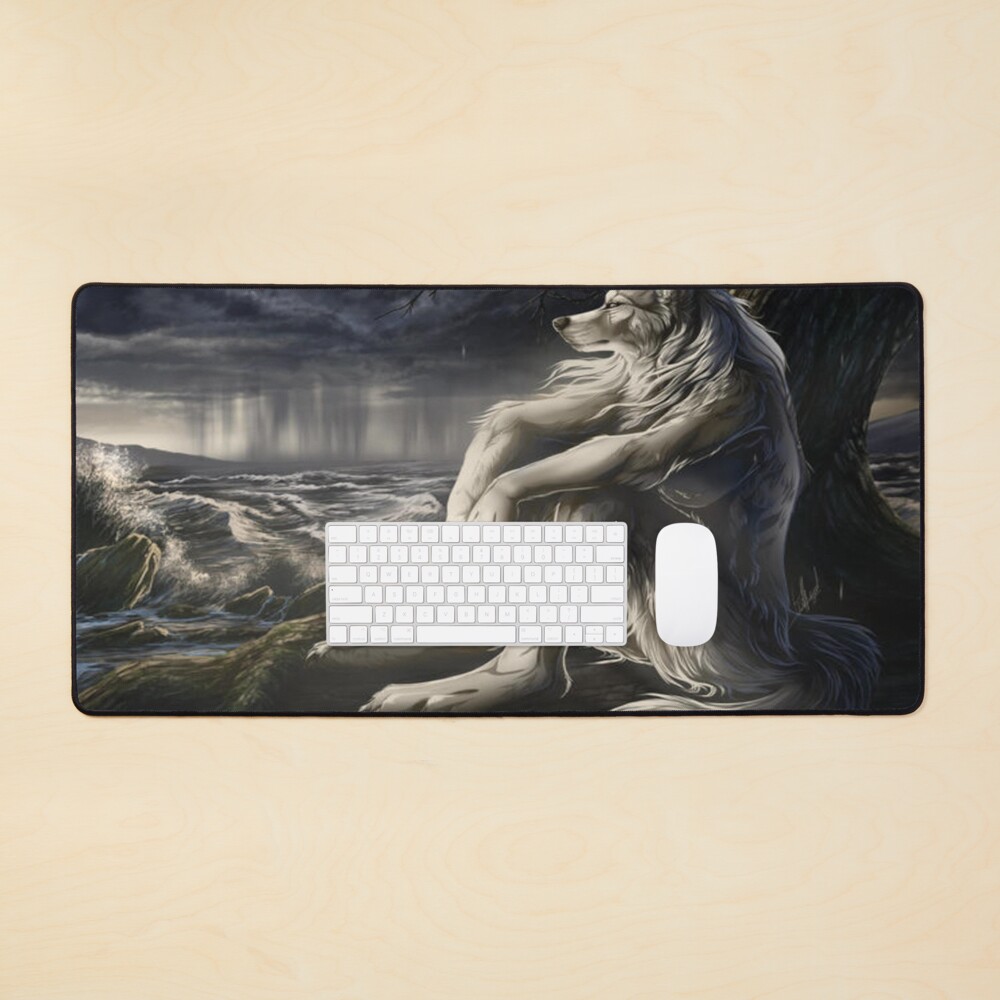 "emo white wolf sitting sad meme" Scarf for Sale by crabwon | Redbubble