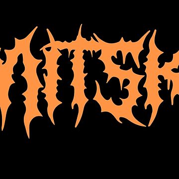 "MITSKI in metal font (orange)" Sticker for Sale by firesign1997 ...