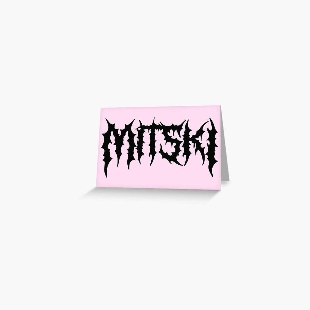"MITSKI in metal font (black)" Sticker for Sale by firesign1997 | Redbubble
