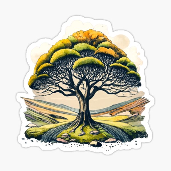 "Sycamore Gap" Sticker for Sale by HaydenMillepied | Redbubble