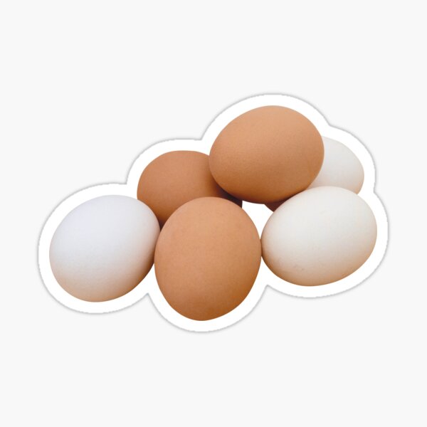 "Eggs" Sticker by CookiesAndPizza | Redbubble