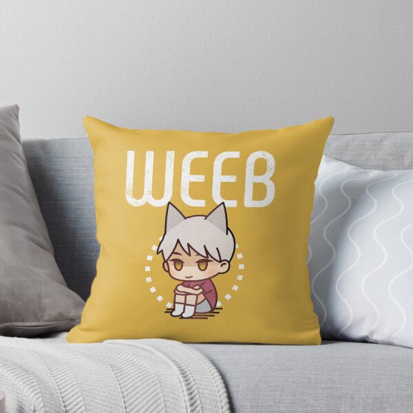 "Anime Meme Series: Weeb " Pillow for Sale by potatotaku | Redbubble