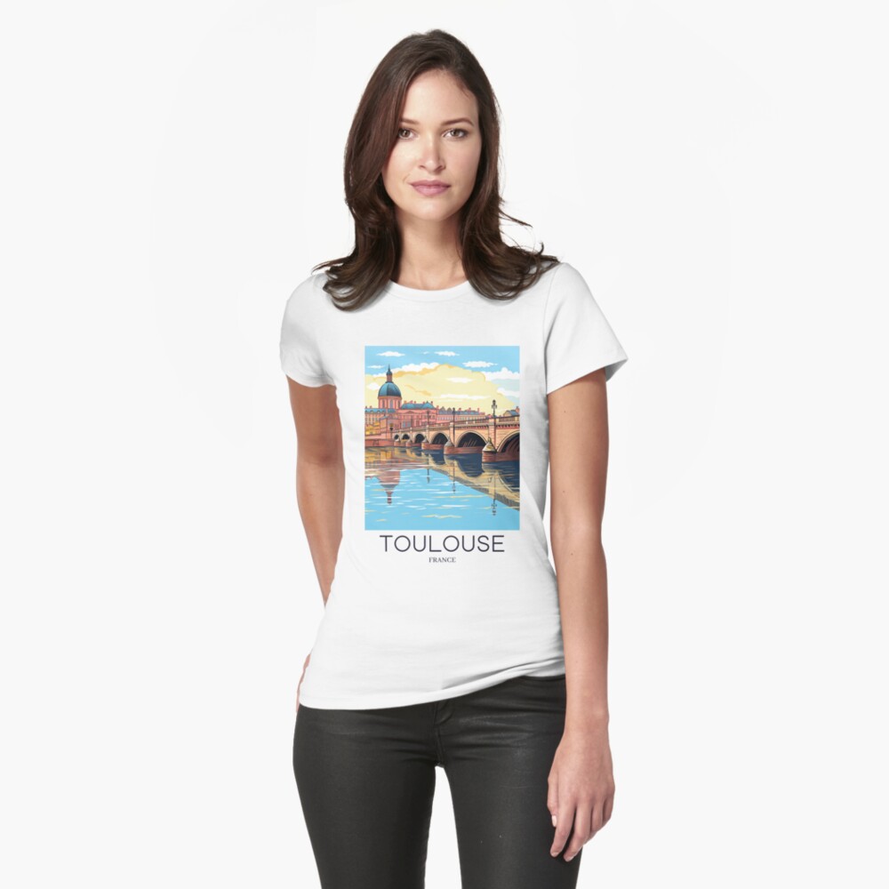"A Pop Art Travel Print of Toulouse - France " Sticker for Sale by ...
