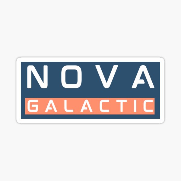 "Nova Galactic Clean Logo" Sticker for Sale by ScarecrowDesign | Redbubble
