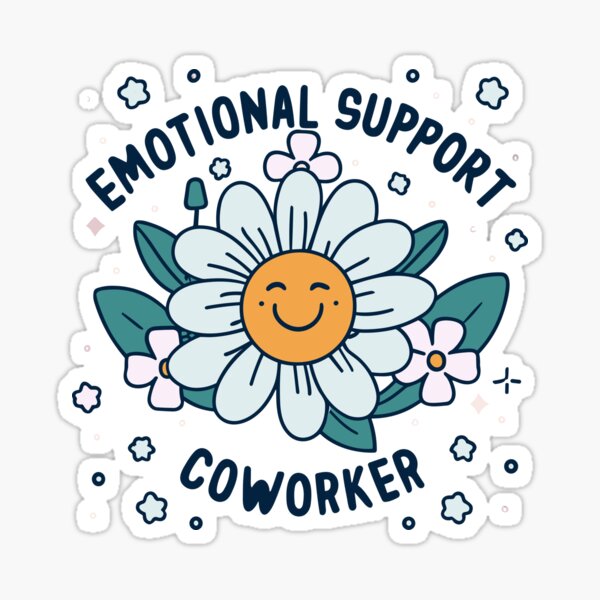 "Emotional support coworker, colleague gift, best coworker gift, office ...