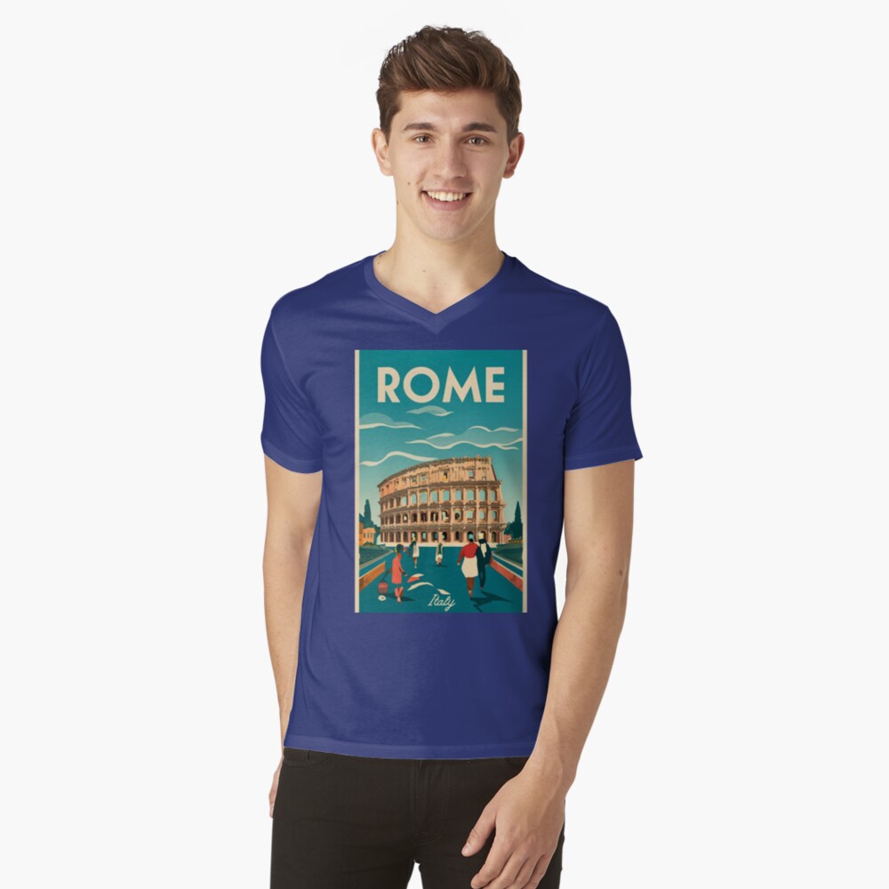 "A Vintage Travel Art of Rome - Italy " Sticker for Sale by ...