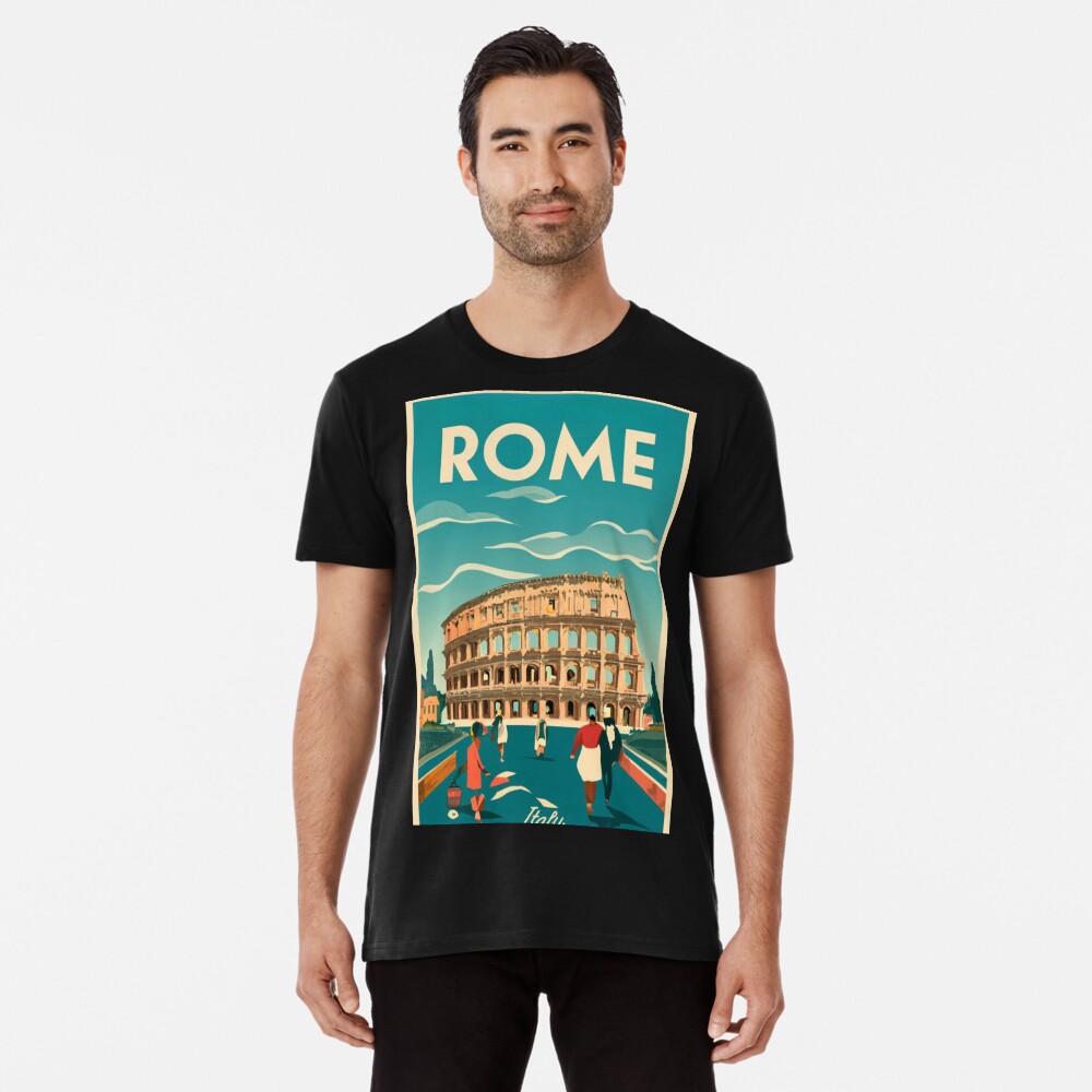 "A Vintage Travel Art of Rome - Italy " Sticker for Sale by ...
