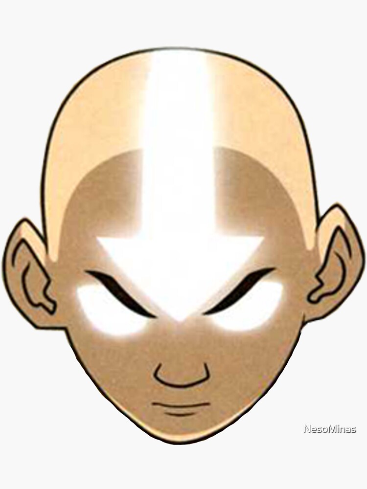 "Avatar Aang" Sticker for Sale by NesoMinas | Redbubble