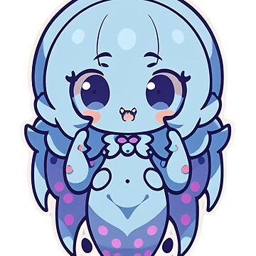 "Cute monster girl" Sticker for Sale by Kyai | Redbubble