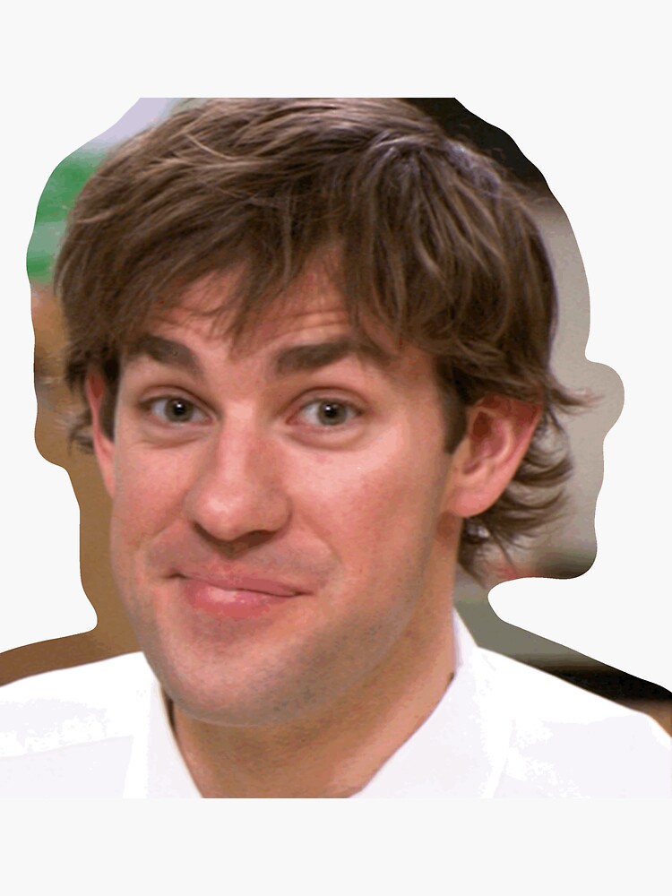 "jim halpert" Sticker for Sale by emswim07 | Redbubble