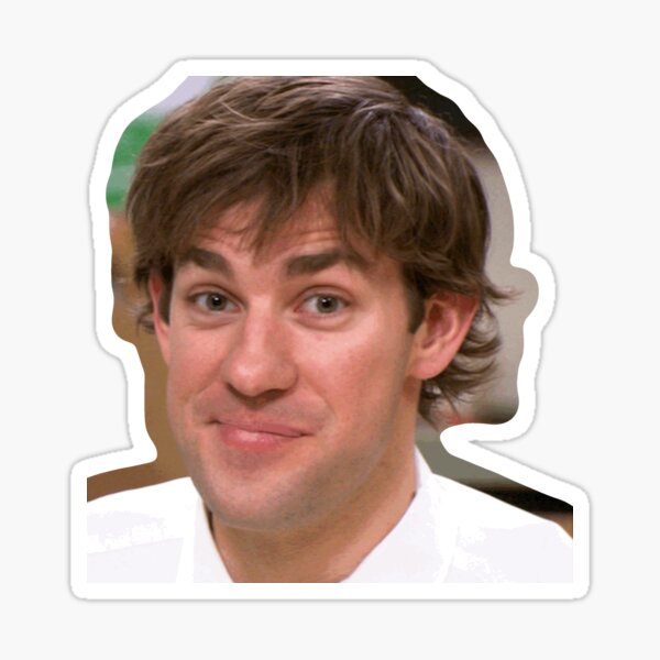 "jim halpert" Sticker for Sale by emswim07 | Redbubble