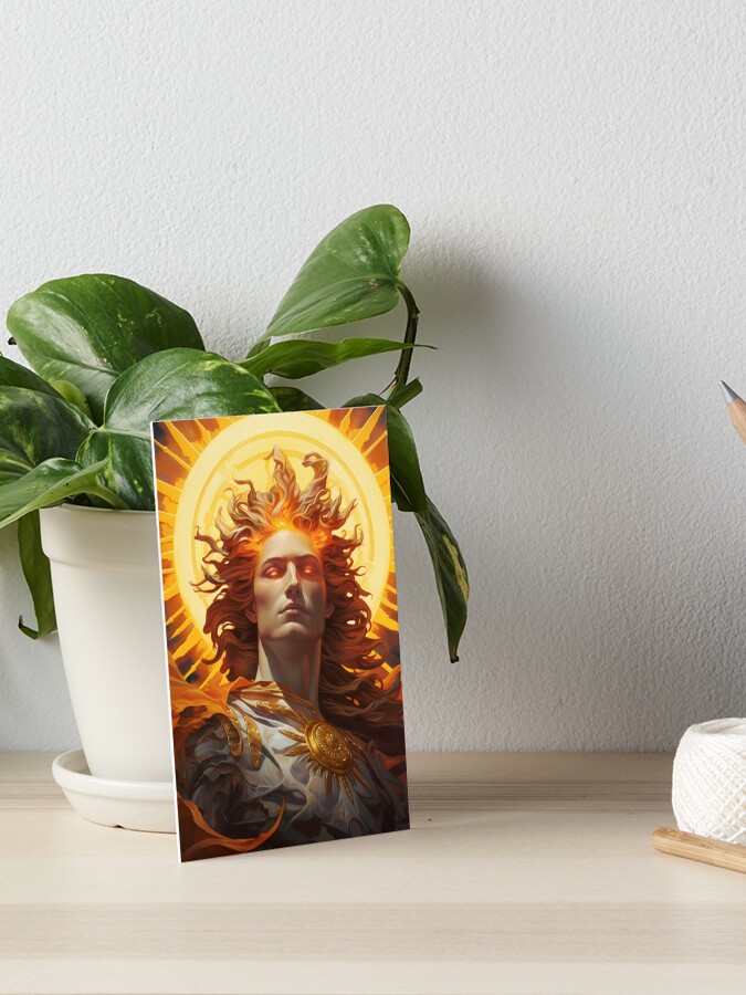 "Helios: The Radiant God of the Sun" Art Board Print for Sale by ...