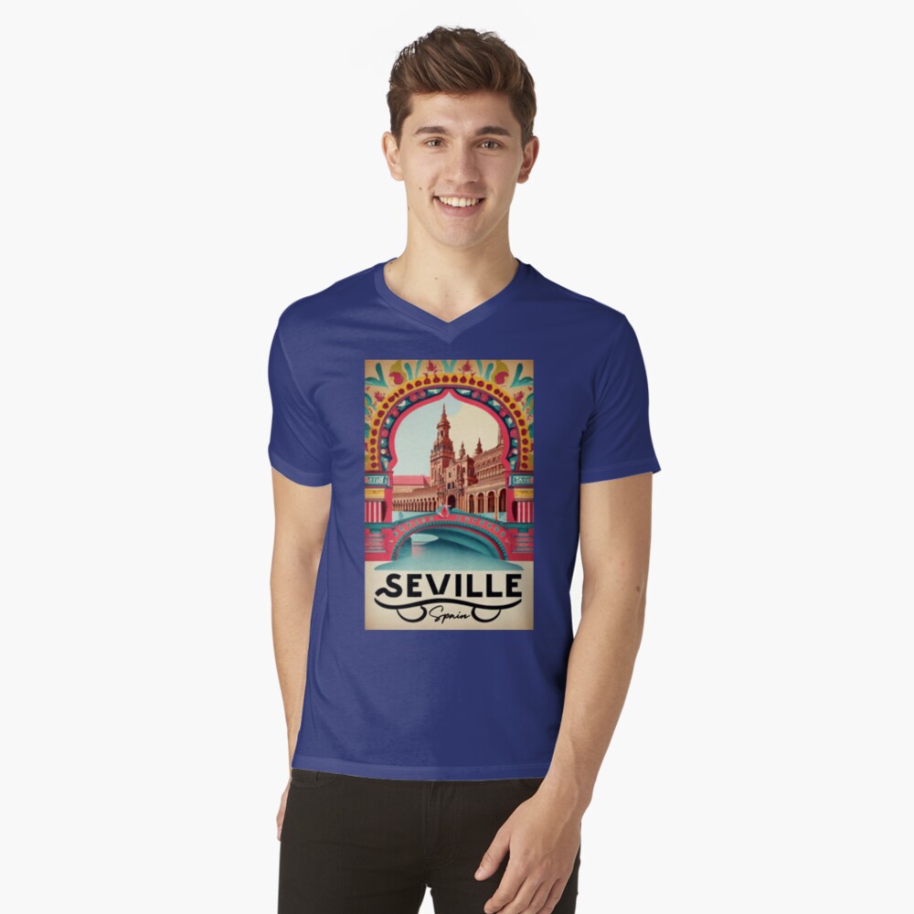 "A Vintage Travel Art of Seville - Spain " Sticker for Sale by ...