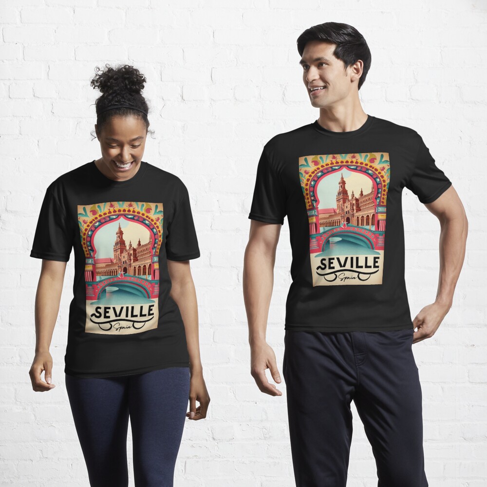 "A Vintage Travel Art of Seville - Spain " Sticker for Sale by ...