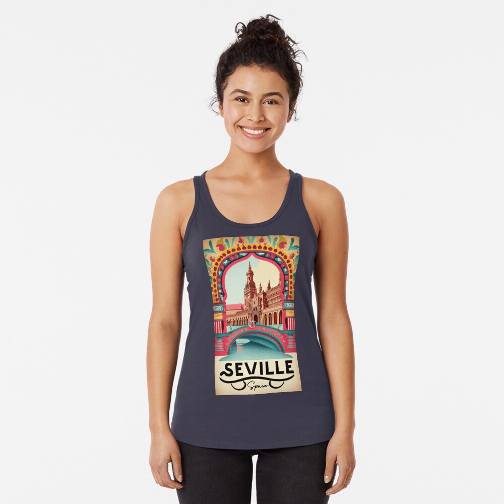 "A Vintage Travel Art of Seville - Spain " Sticker for Sale by ...