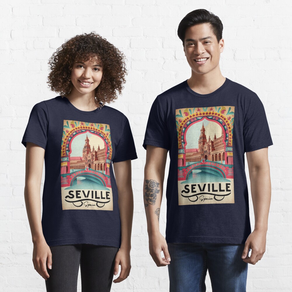 "A Vintage Travel Art of Seville - Spain " Sticker for Sale by ...