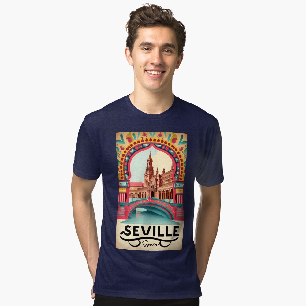 "A Vintage Travel Art of Seville - Spain " Sticker for Sale by ...