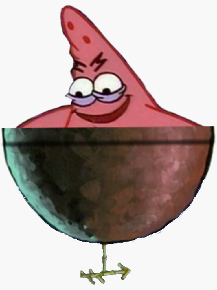 "Evil Patrick Meme Pocket Edition" Sticker for Sale by rytsullivan ...