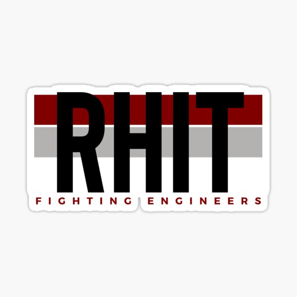 "RHIT fighting engineers" Sticker for Sale by Jadie Barnhart | Redbubble