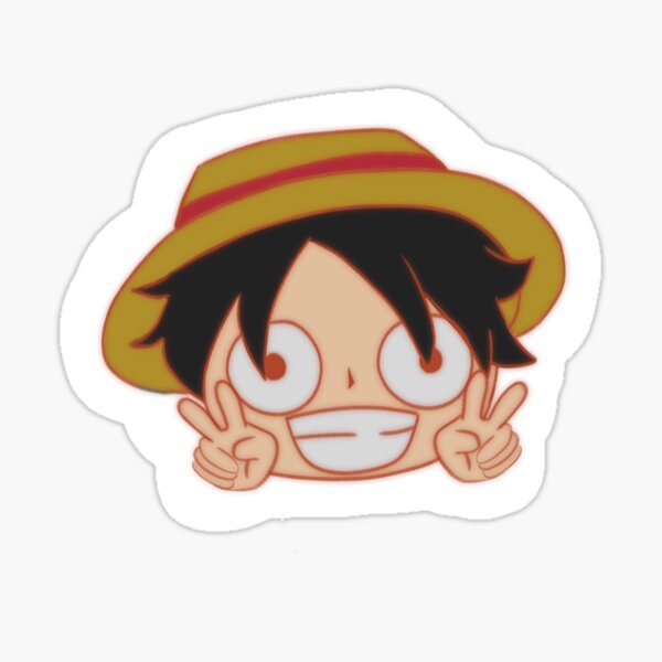 "monkey d luffy chibi" Sticker by muisp | Redbubble