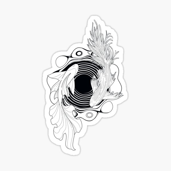 "Gojo and Geto betta fish " Sticker for Sale by AmelieLacroix | Redbubble