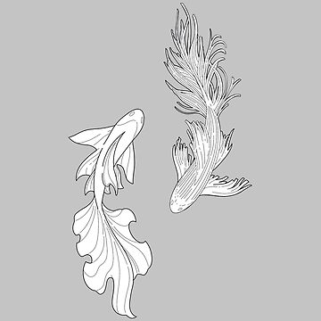 "Gojo and Geto betta fish " Sticker for Sale by AmelieLacroix | Redbubble