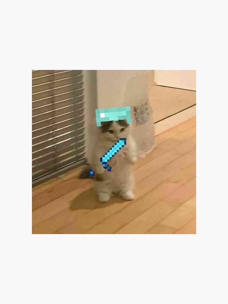 "Minecraft Cat" Sticker for Sale by laurlines | Redbubble