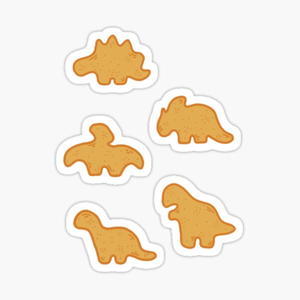 "Dino nuggets sticker pack" Sticker for Sale by Fishthecat | Redbubble