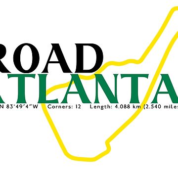 "Road Atlanta" Sticker for Sale by MoshoboMakes | Redbubble