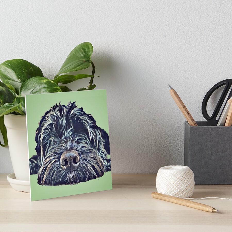 "Cockapoo Pop Art - Green" Art Print for Sale by BernerAndBasset ...