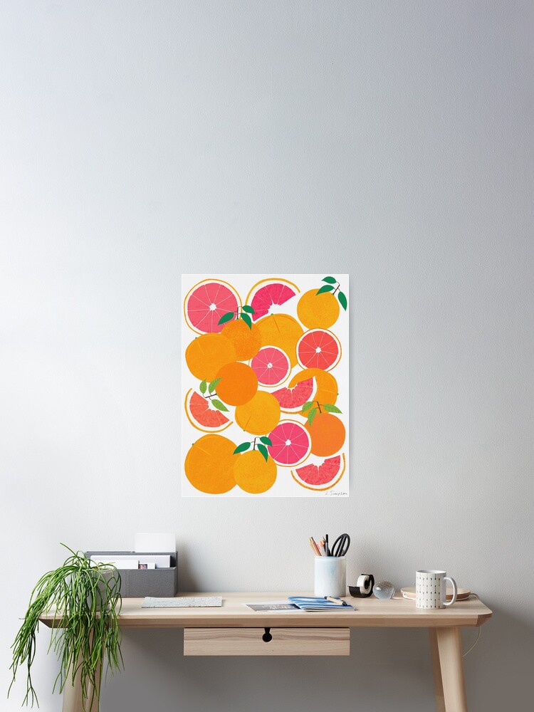 "Grapefruit Harvest" Poster for Sale by leannesimpson | Redbubble
