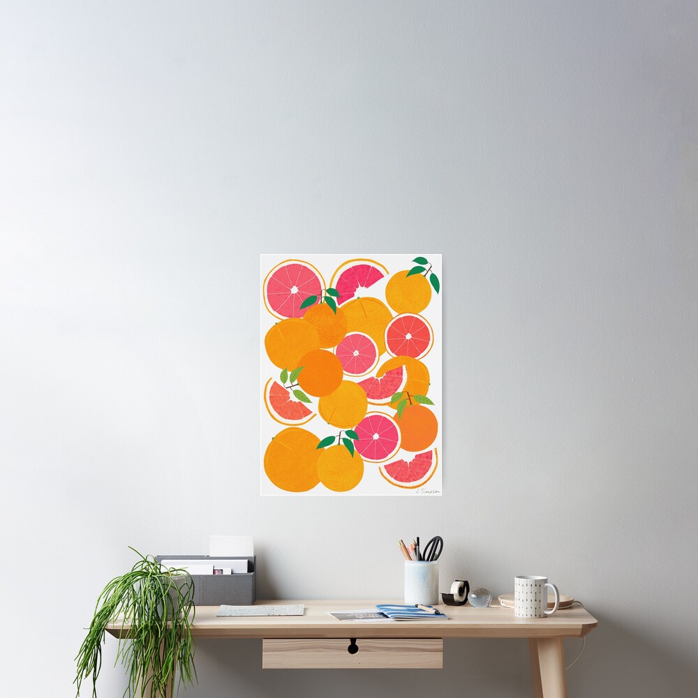 "Grapefruit Harvest" Poster for Sale by leannesimpson | Redbubble