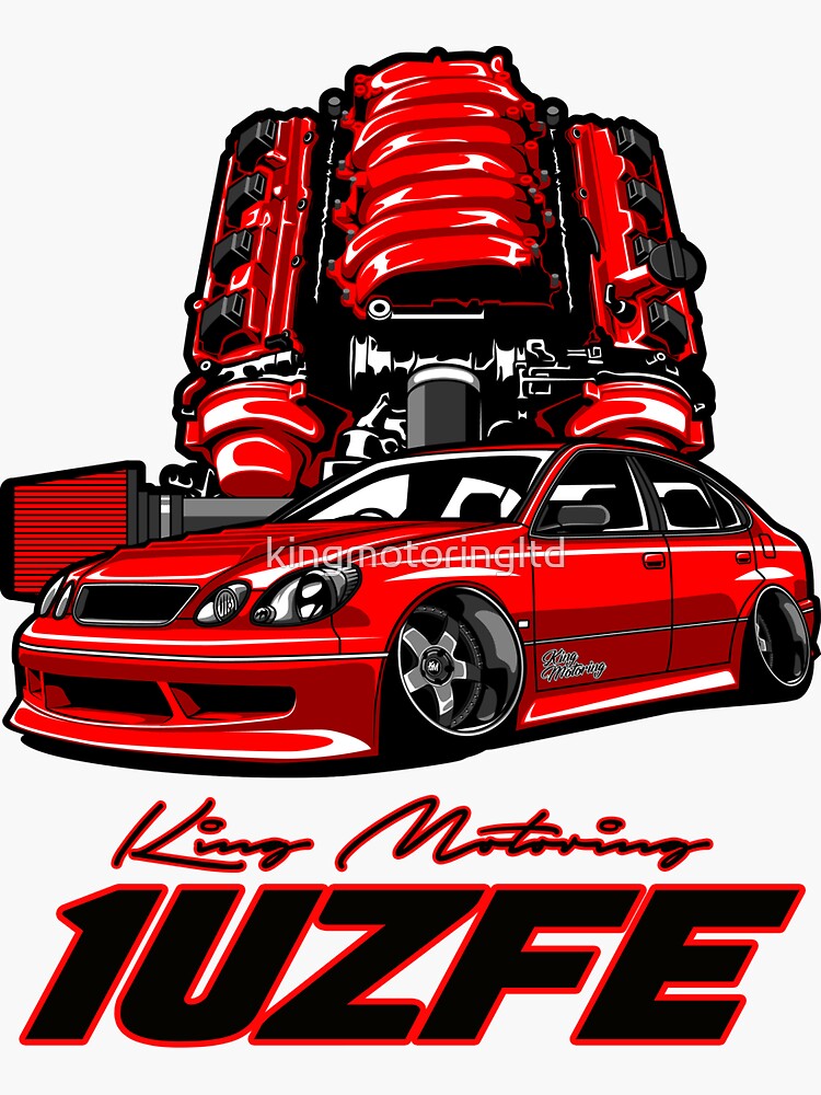 "Lexus GS400 V8 1UZ FE" Sticker for Sale by kingmotoringltd | Redbubble