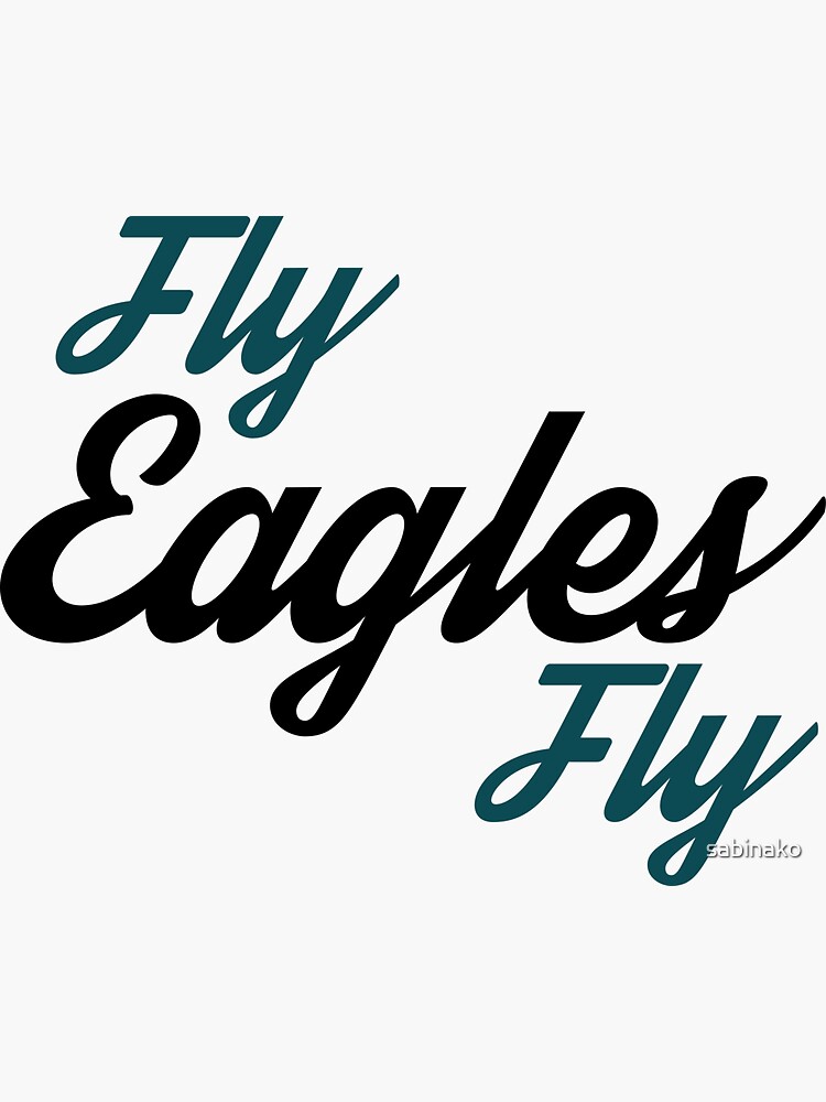 "Fly eagles fly" Sticker for Sale by sabinako | Redbubble