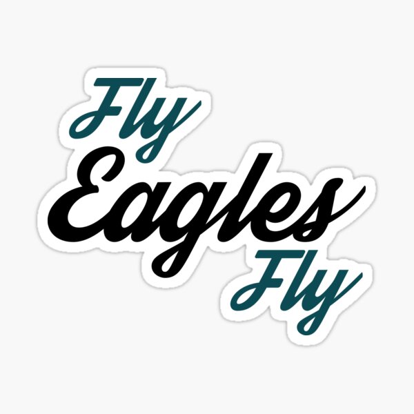 "Fly eagles fly" Sticker for Sale by sabinako | Redbubble