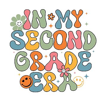"In My Second Grade Era Back To School Retro Groovy 2nd Grade ...