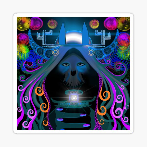 "Festival Of The Pink Skeleton" Sticker for Sale by PuddlesOfMoonUK ...