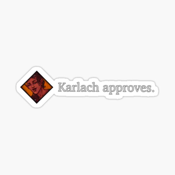 "Karlach approves | Baldur's Gate 3 | BG3" Sticker for Sale by keyvei ...