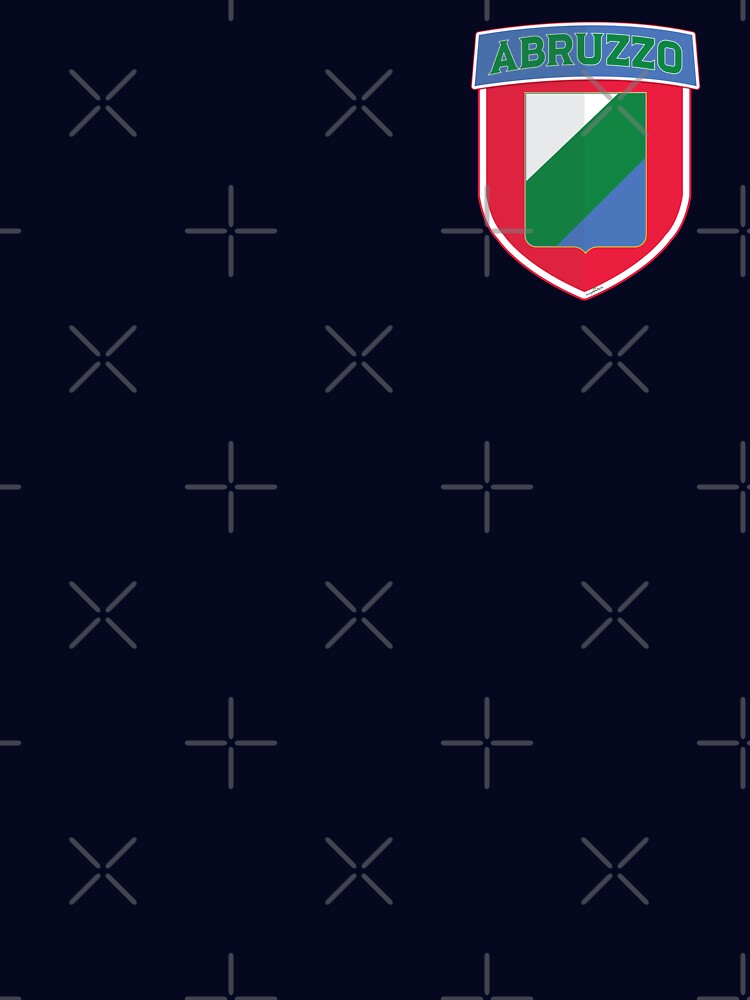 "Italian Region of Abruzzo Flag Shield Sticker T-Shirt 01" Essential T ...