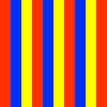 "Primary Colors Stripes" Sticker for Sale by Echotone | Redbubble