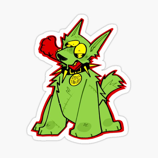 "zombie dog" Sticker for Sale by muzzl3dmutt | Redbubble