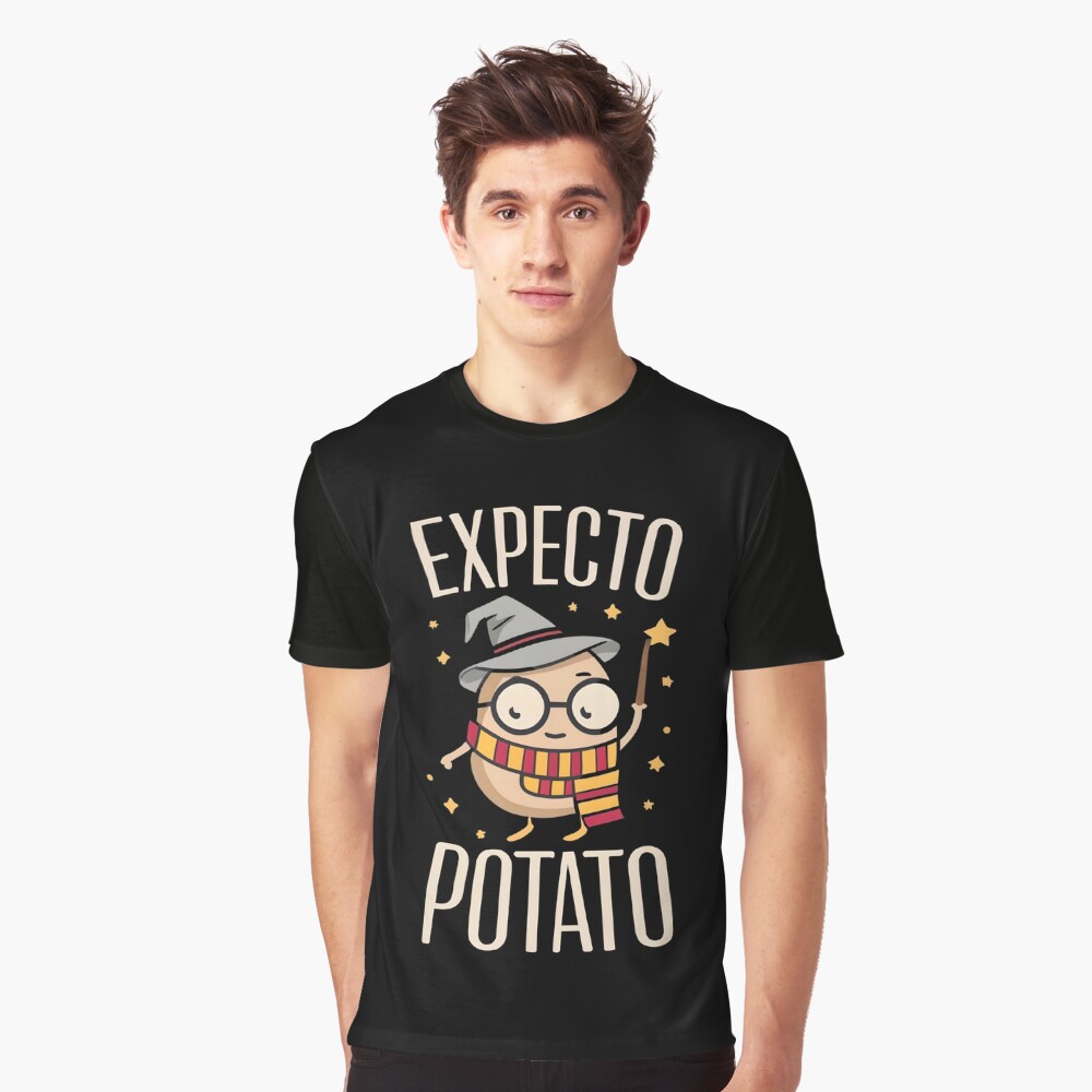 "Expecto Potato - Wizard Funny" Sticker for Sale by flevin | Redbubble