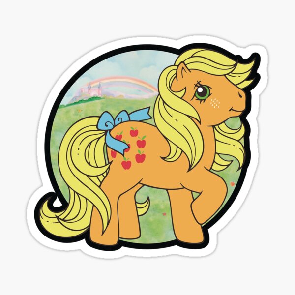 "1980's Applejack" Sticker for Sale by Marco Bottiglieri | Redbubble