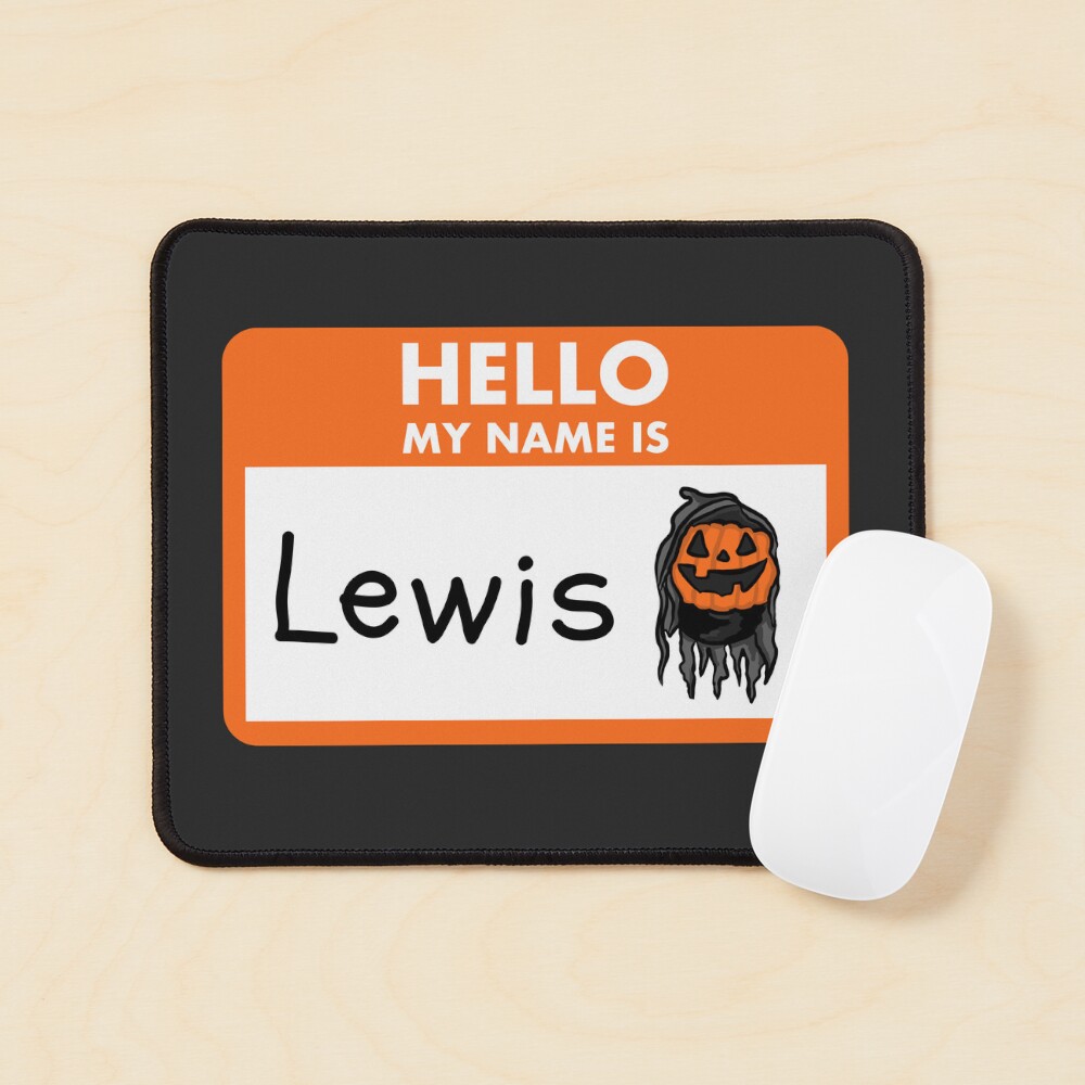 "Hello my name is Lewis" Sticker for Sale by RoserinArt | Redbubble