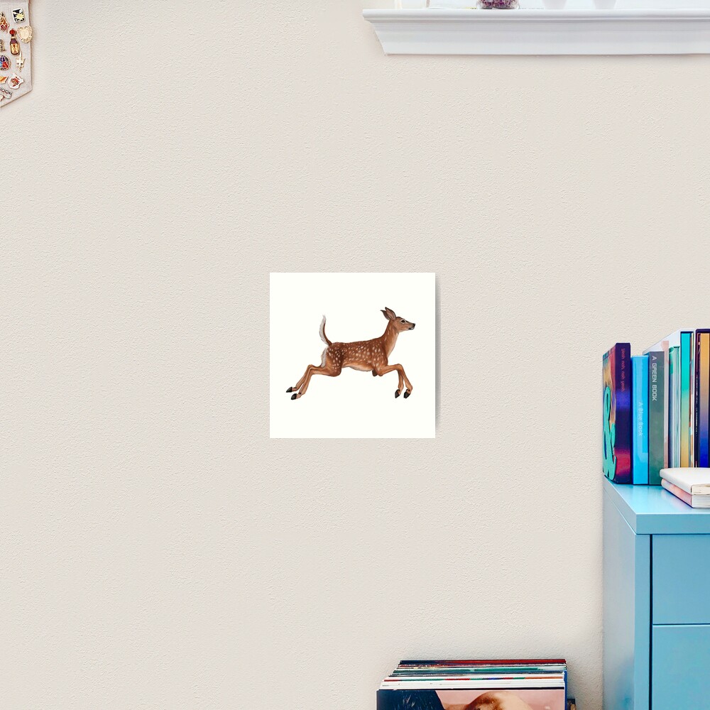 "Leaping Fawn" Sticker for Sale by Modsecai | Redbubble