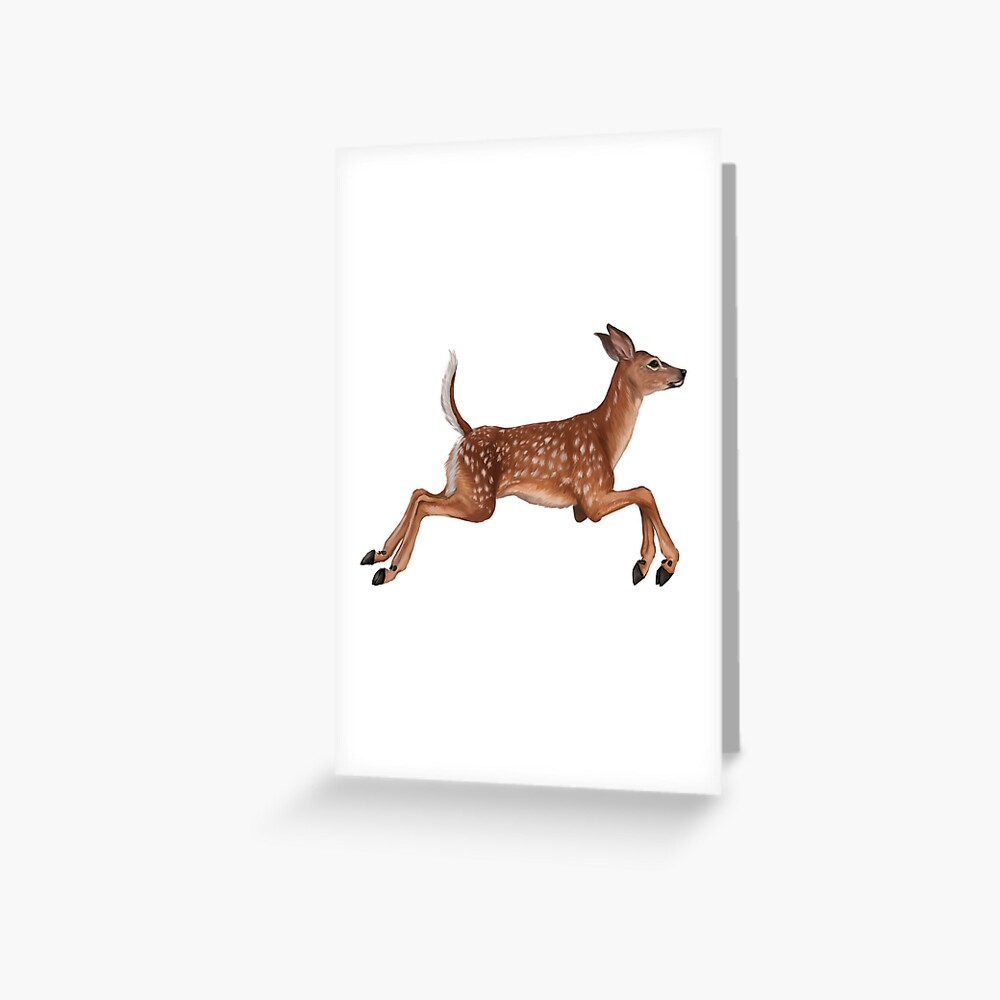 "Leaping Fawn" Sticker for Sale by Modsecai | Redbubble