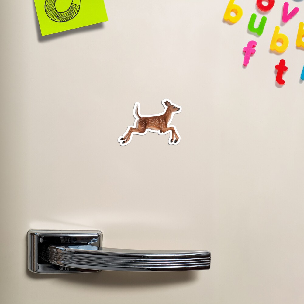"Leaping Fawn" Sticker for Sale by Modsecai | Redbubble