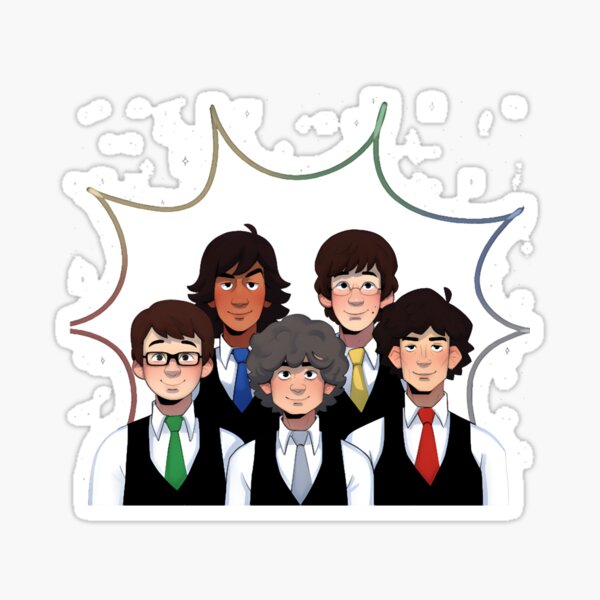 "Tally hall anime art" Sticker for Sale by lyncaudilli | Redbubble